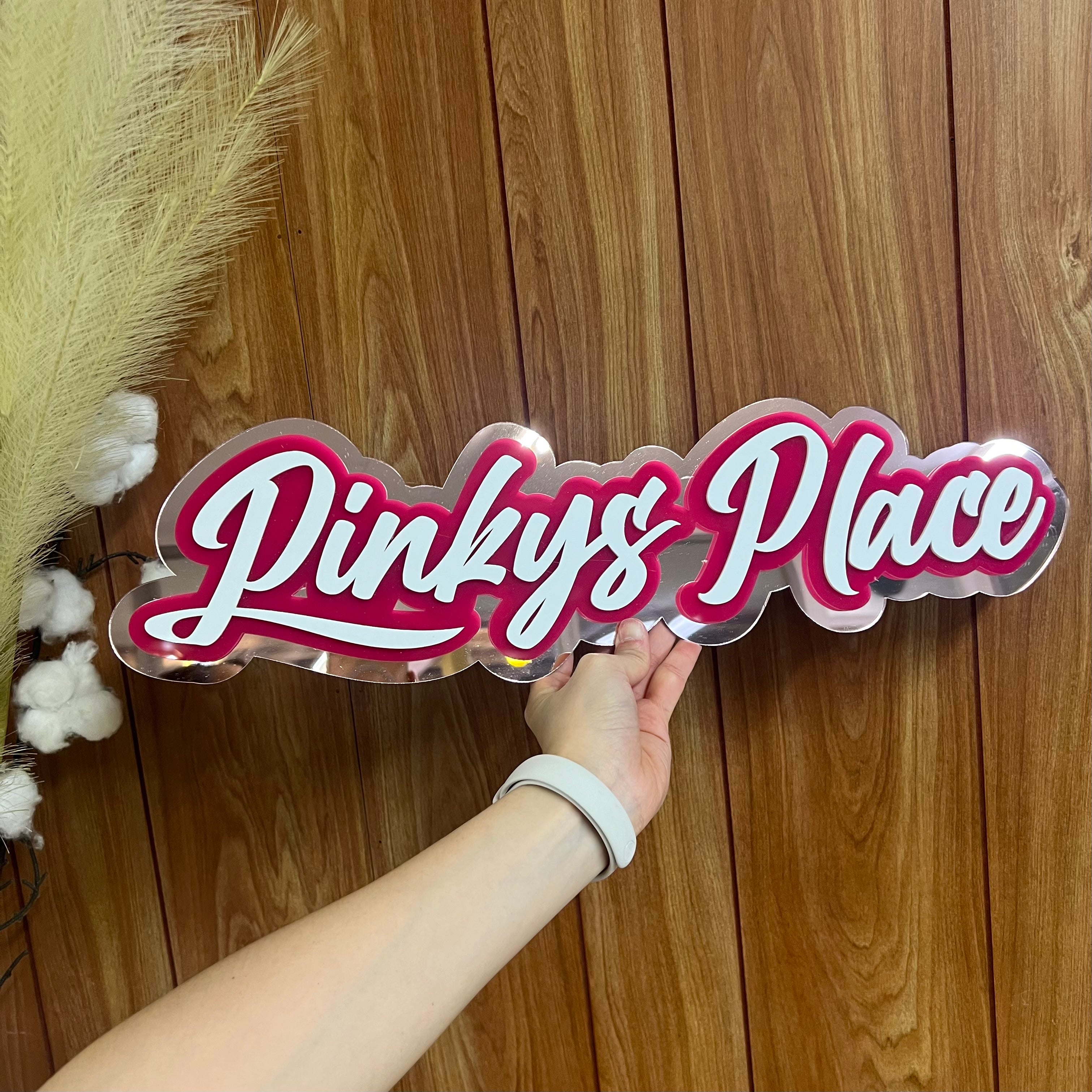 Custom Acrylic 3D Triple Layered Business Logo Sign, Personalised ...