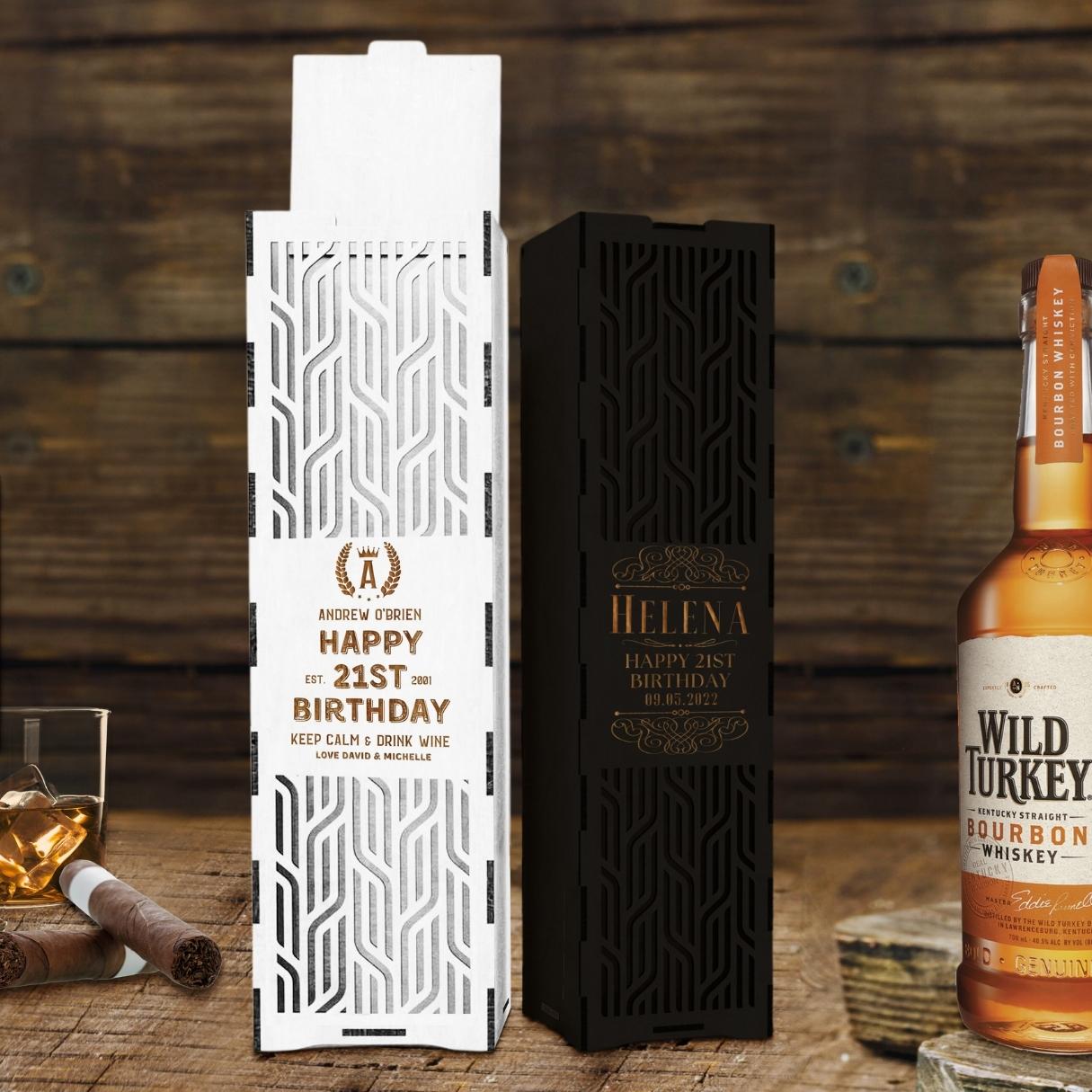 Custom Made Laser Cut & Engraved Wooden Decorative Wine Box ...