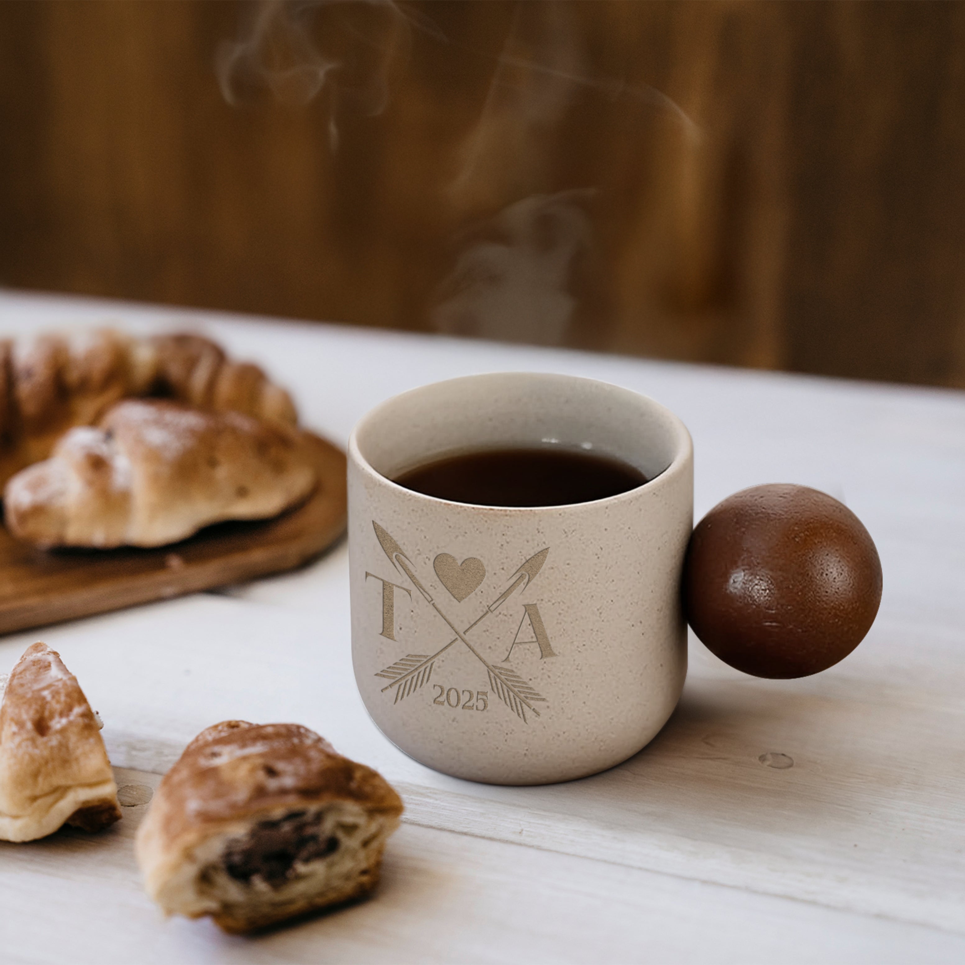 Personalised Ceramic Espresso Cup, Custom Engraved Macchiatos Mug, Tea ...