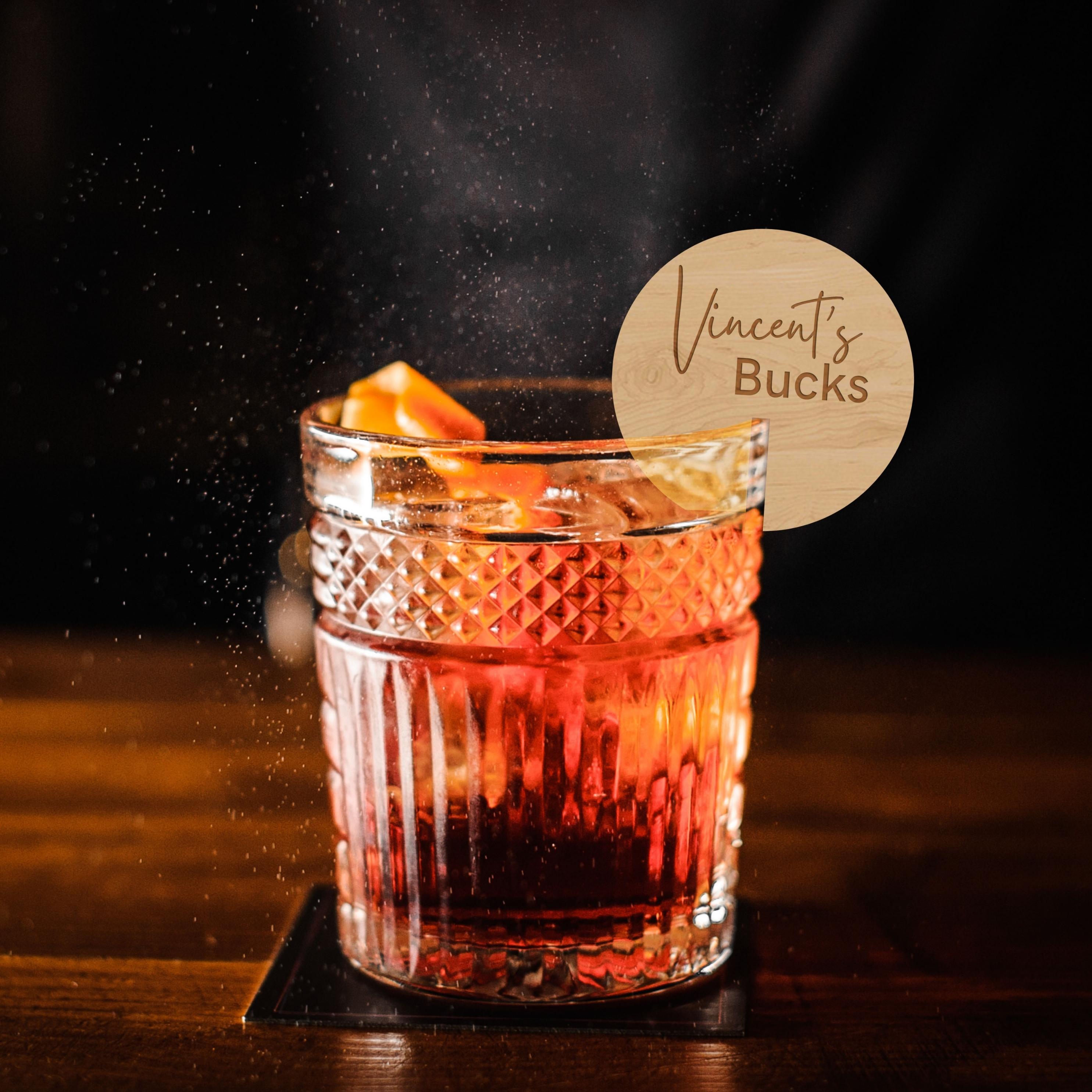 Custom Engraved Acrylic/Wooden Drink Tags/ Charm, Toppers, Wedding ...