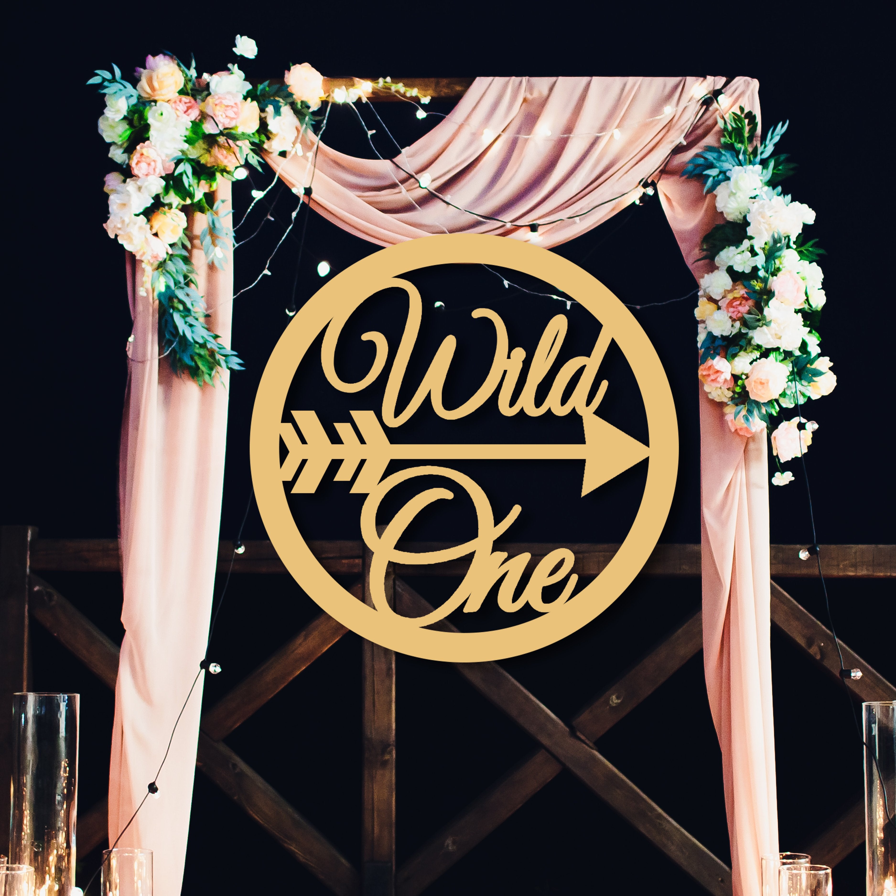 First Birthday Wild One Sign Hoop, Christening/ Baptism Shower ...