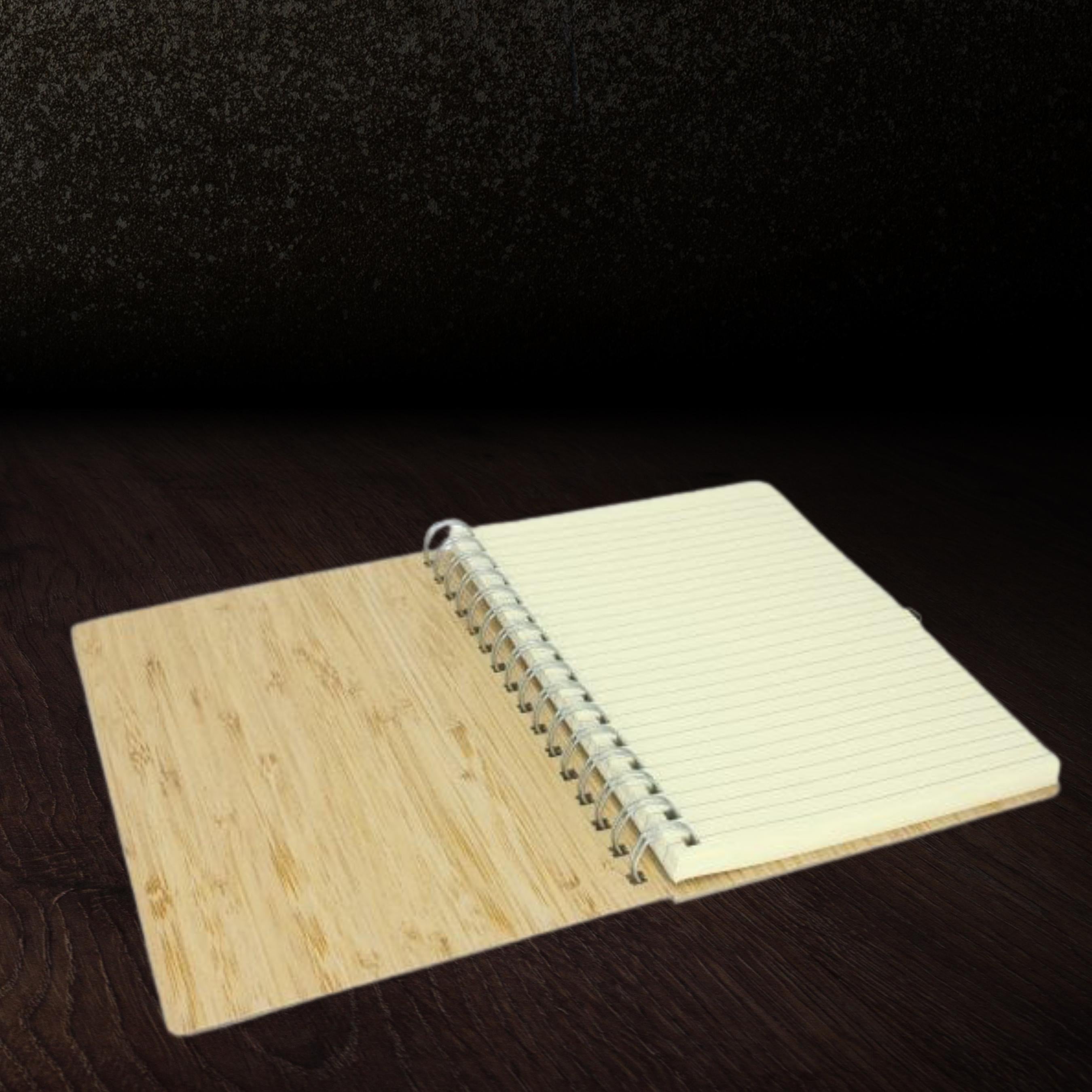 Christmas Personalised Engraved Bamboo Notebook, Customised Recipe Book ...